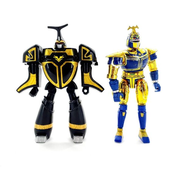 Toys | Vintage Bandai Saban Beetleborgs Roboborg Metallix Chromium Gold ...